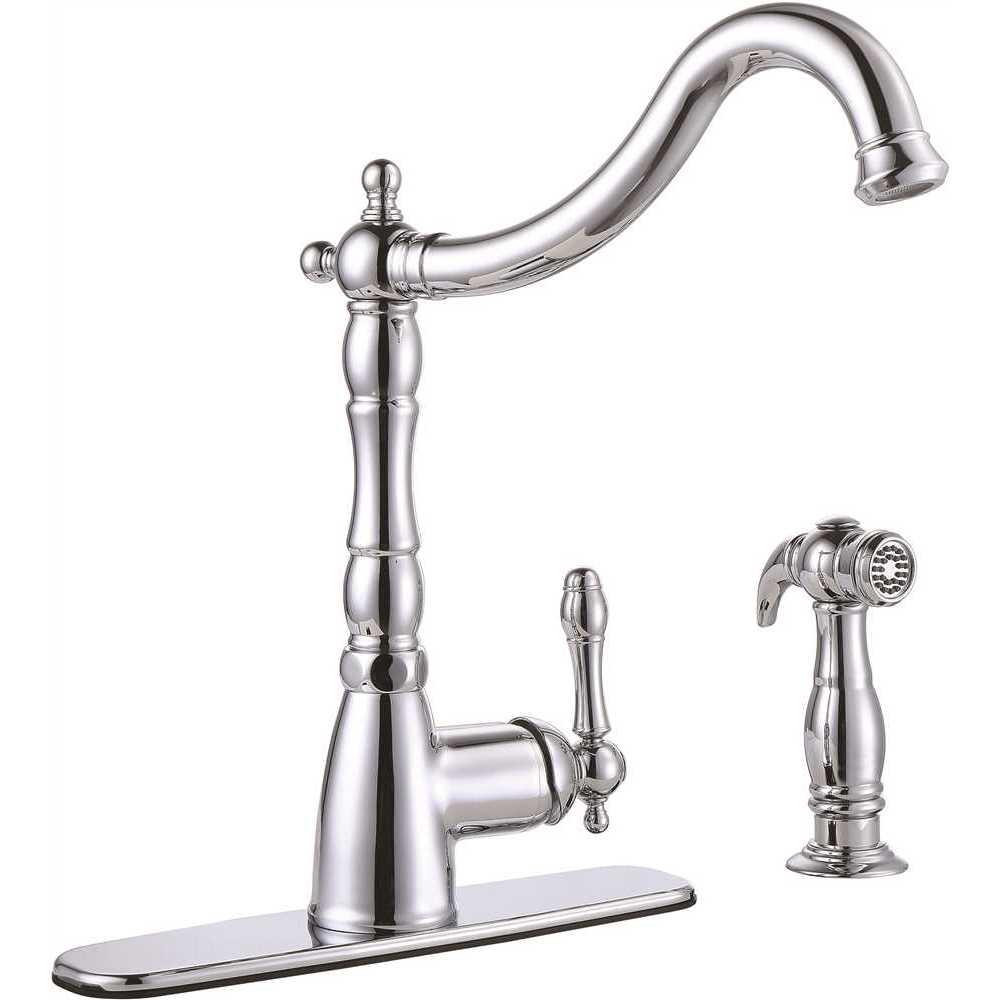 Design House Eastport Single-Handle Standard Kitchen Faucet in Satin ...