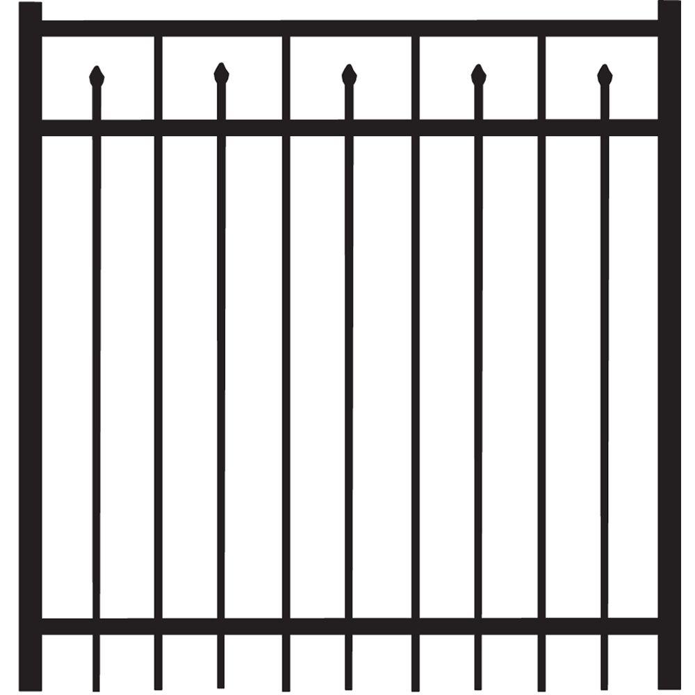 Barrette Outdoor Living Beechmont Standard-Duty 4 ft. W x 4 ft. H Black ...