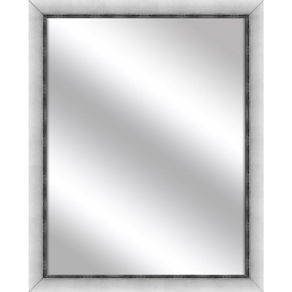 PTM Images Medium Rectangle Stainless Silver Art Deco Mirror (31 in. H ...