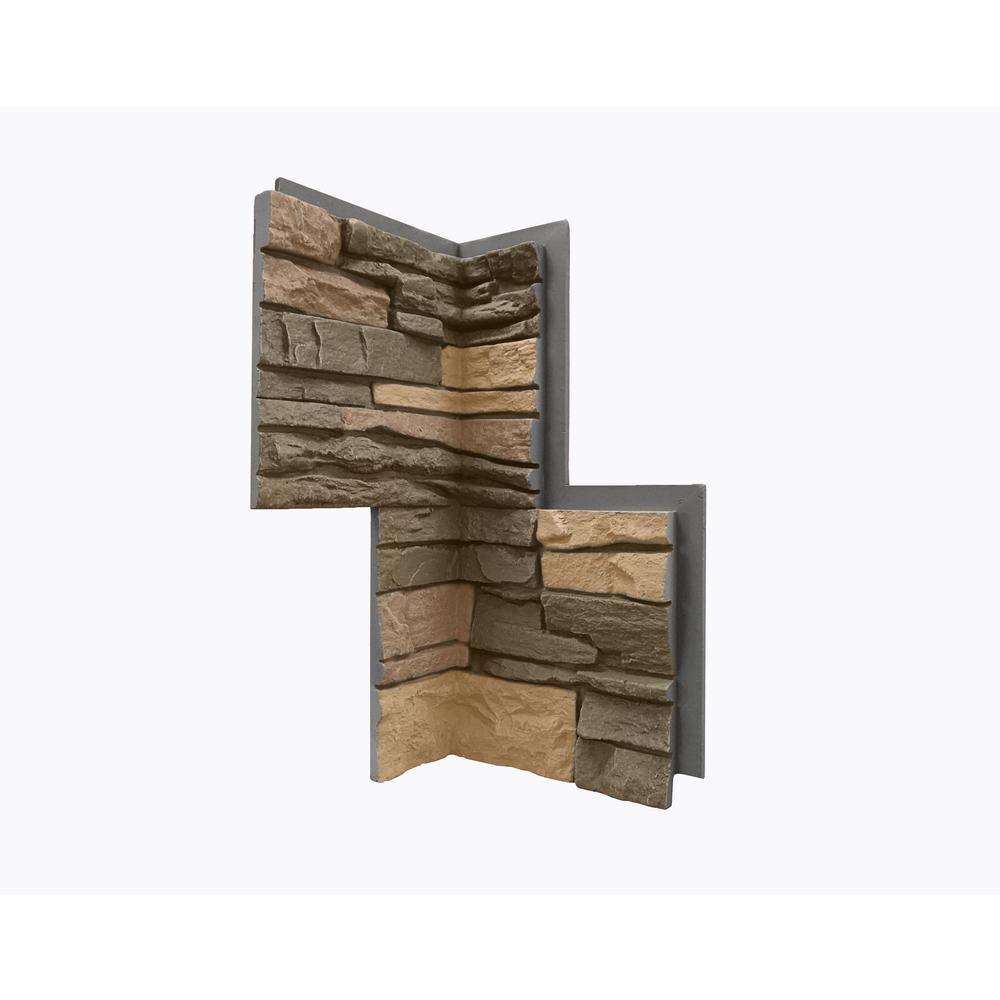 GenStone Stacked Stone Stratford 24 in. x 12 in. Faux Stone Siding ...