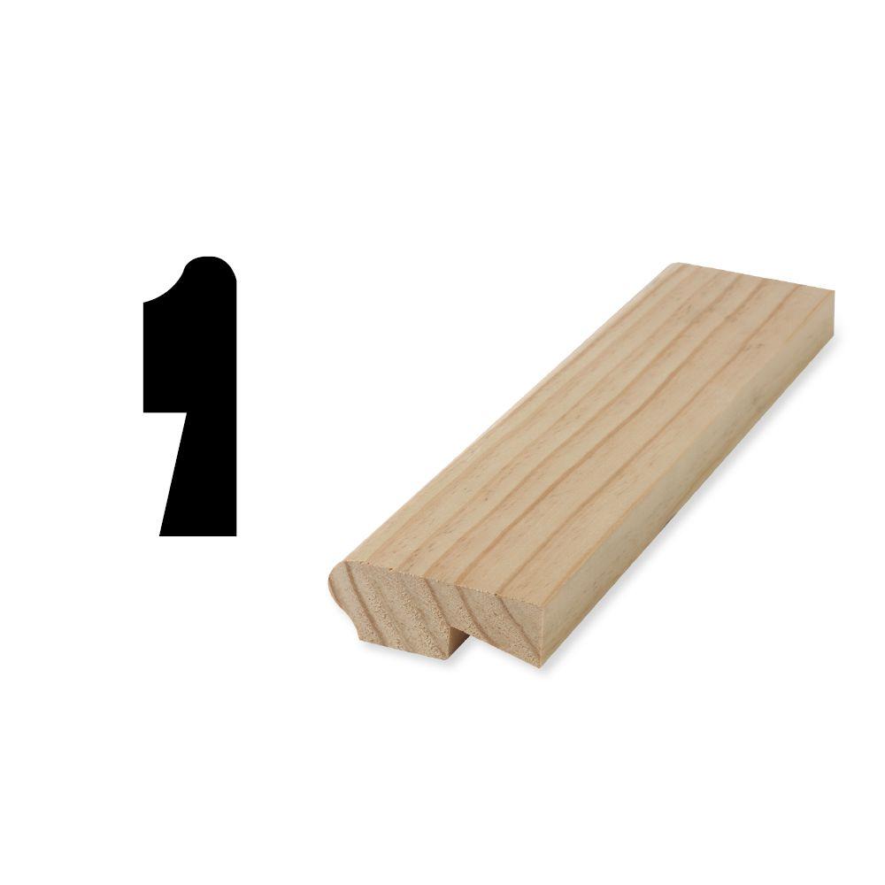 Woodgrain Millwork WG 1077 1-1/16 in. x 3-1/4 in. Solid Pine Window ...