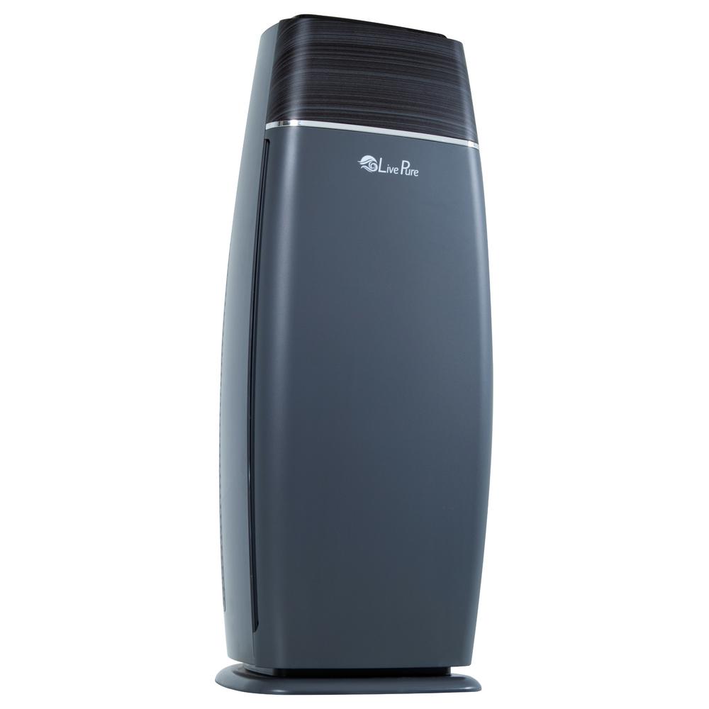 LivePure Sierra Series True HEPA Digital Tall Tower Air Purifier ...