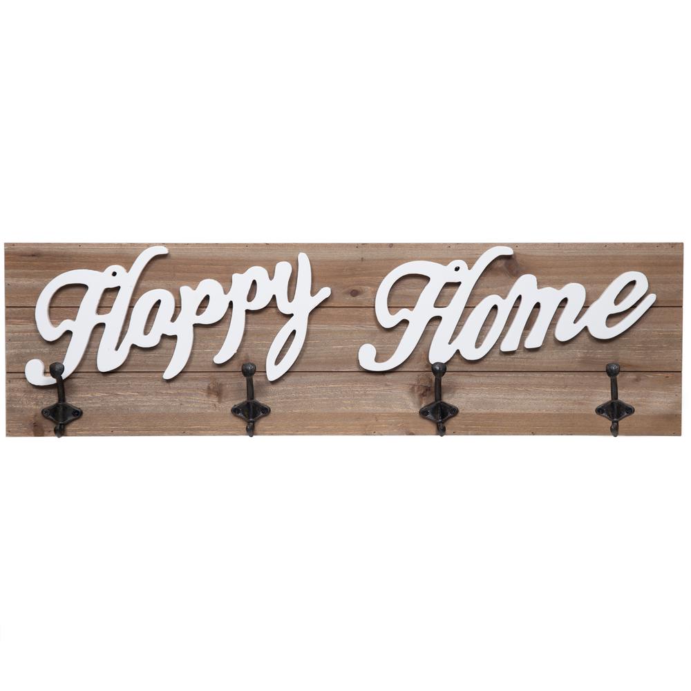 Brown - Wall-Mounted - Coat Racks - Entryway Furniture - The Home Depot