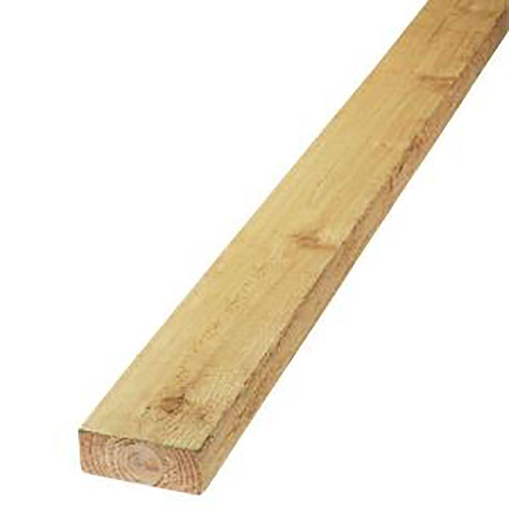 2 In X 4 In X 16 Ft Green Rough Knotty Western Red Cedar Lumber