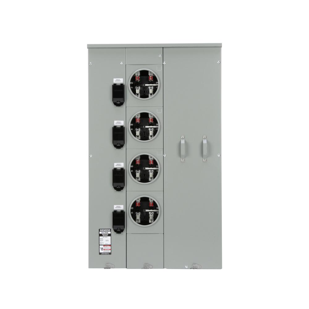 Siemens Uni-PAK 2-Gang 400 Amp Ringless Style Multi-Family Metering ...