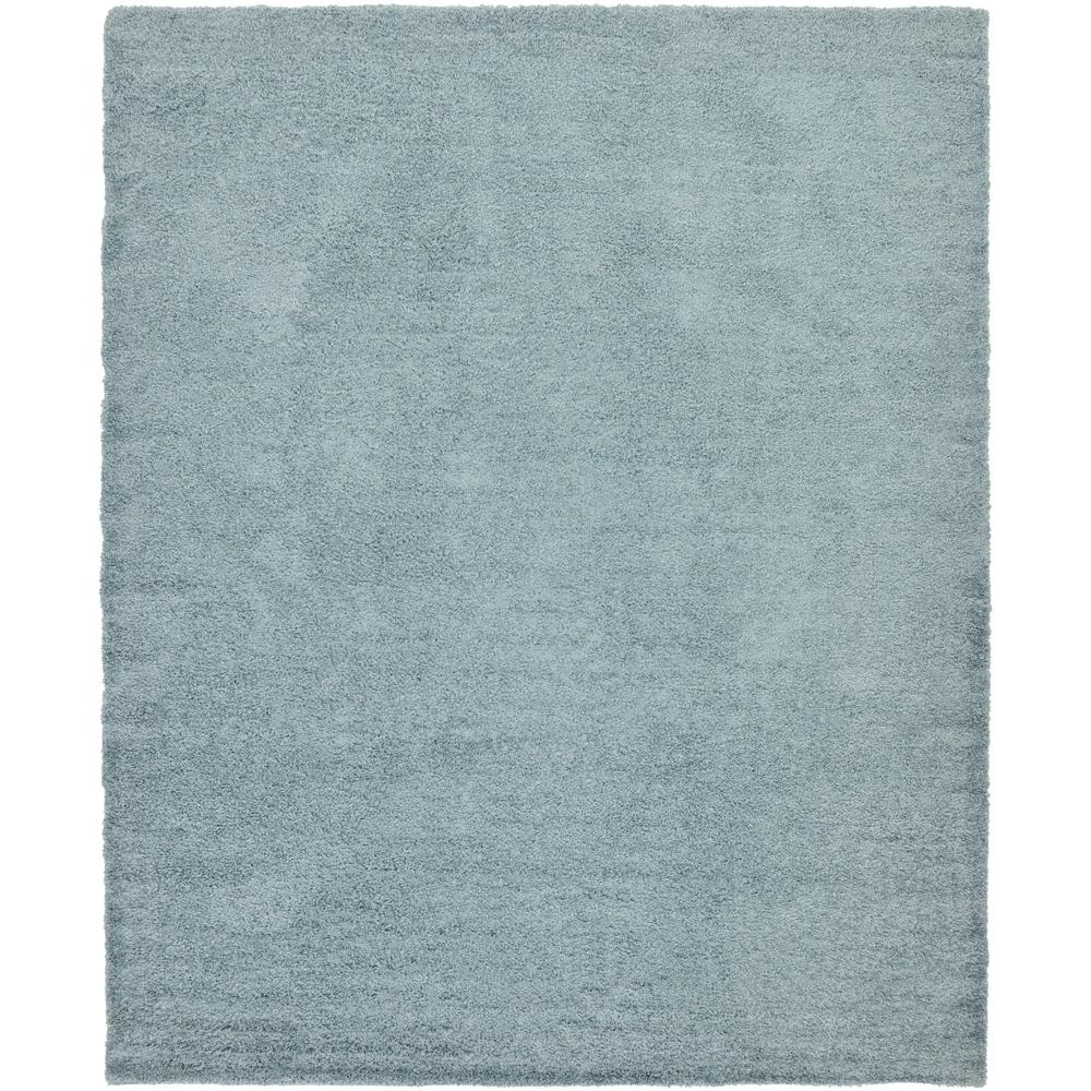 Unique Loom Solid Shag Light Slate Blue 12' x 15' Rug-3127980 - The ...