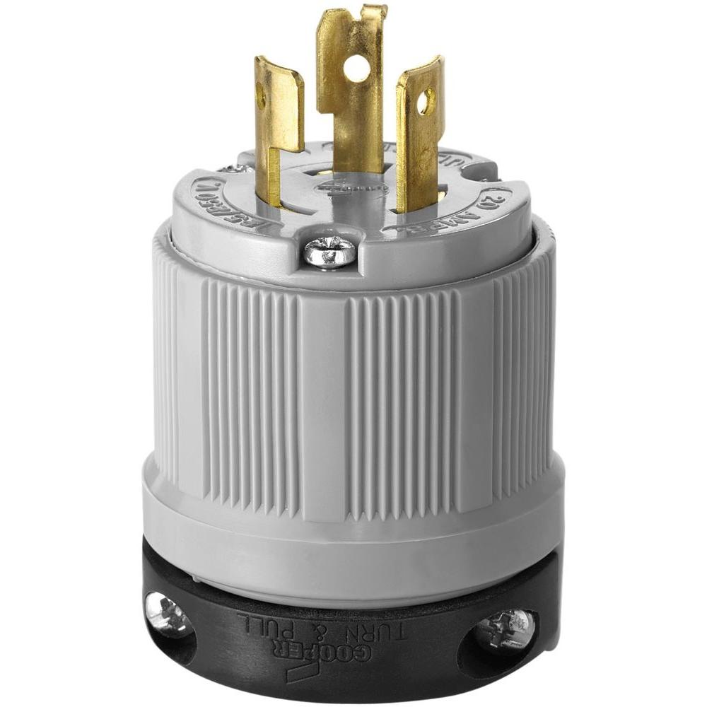 Legrand Pass and Seymour 20 Amp 250-Volt Plug-PS5466XCCV4 - The Home Depot