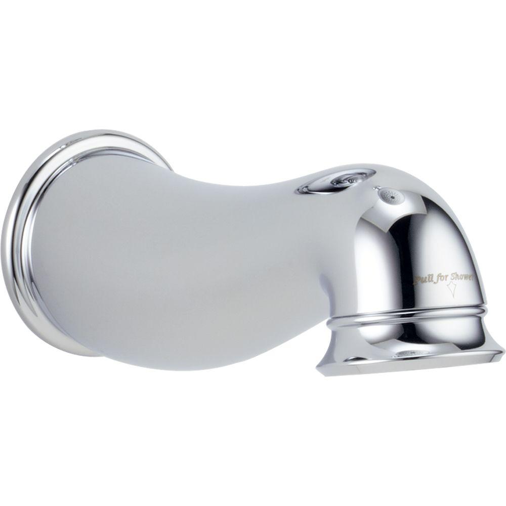 Delta 7-3/4 in. Non-Diverter Tub Spout in Chrome-RP42574 - The Home Depot