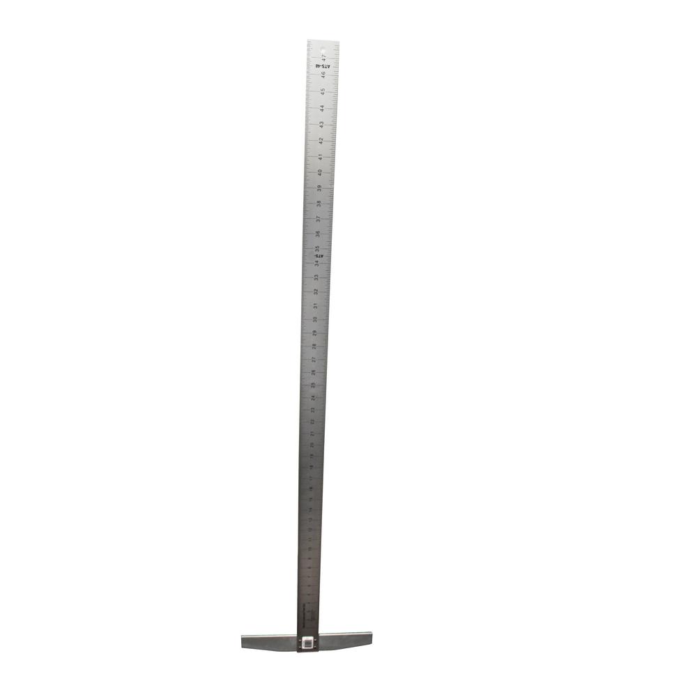 Empire 48 in. Aluminum Straight Edge Ruler-4004 - The Home Depot