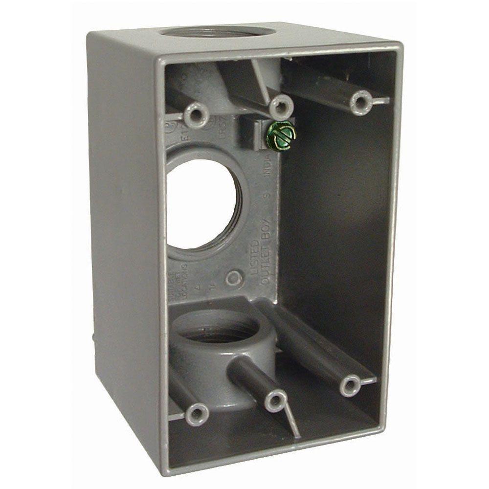 BELL 1 Gang Weatherproof Deep Box With Three 1 In Outlets 5387 0 The BELL 1 Gang Weatherproof Deep Box With Three 1 In Outlets 5387 0 The