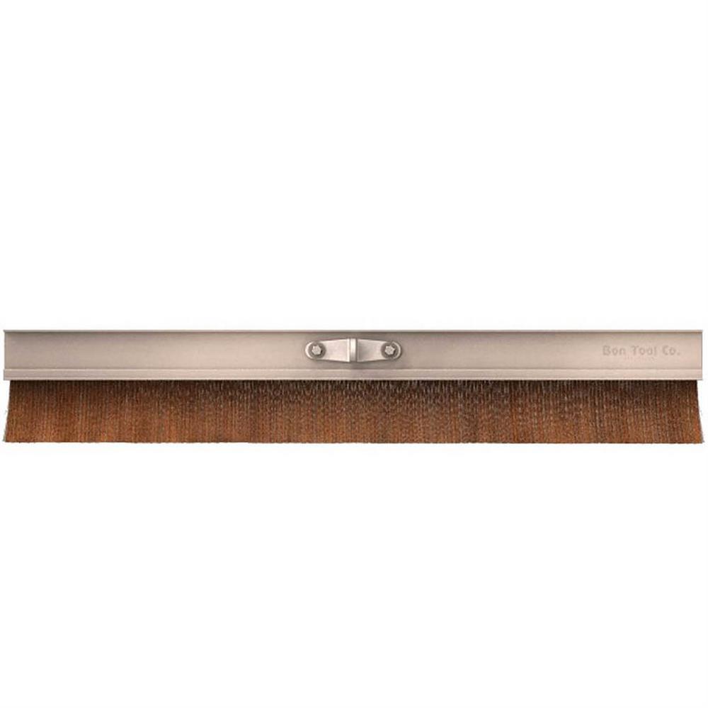 Bon Tool 48 in. Aluminum Concrete Finish Brush with Horsehair Bristles ...