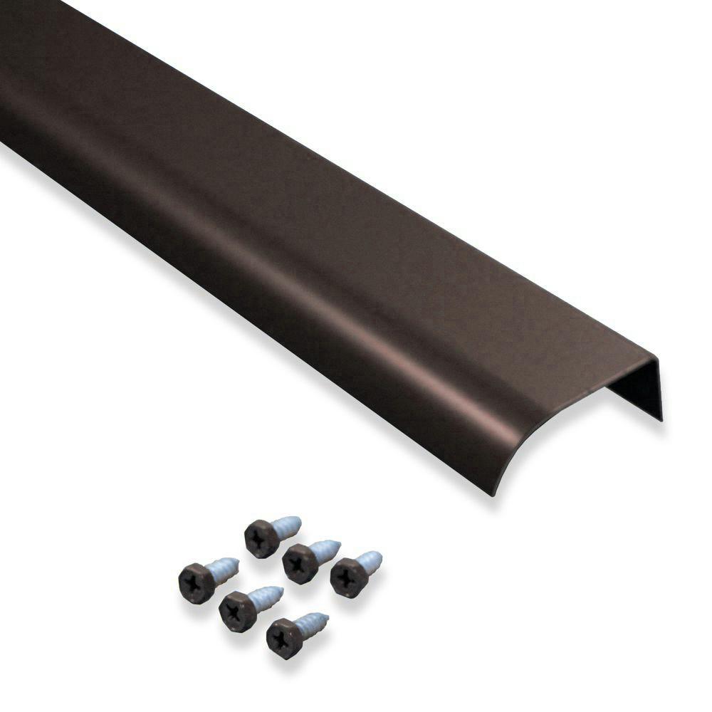 Rainhandler 2 in. x 5 ft. White Fascia Mounted Aluminum Water Dispersal ...