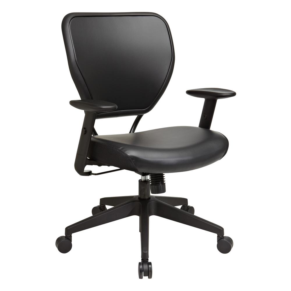 Space Seating Black Vinyl Office Chair-5500V - The Home Depot