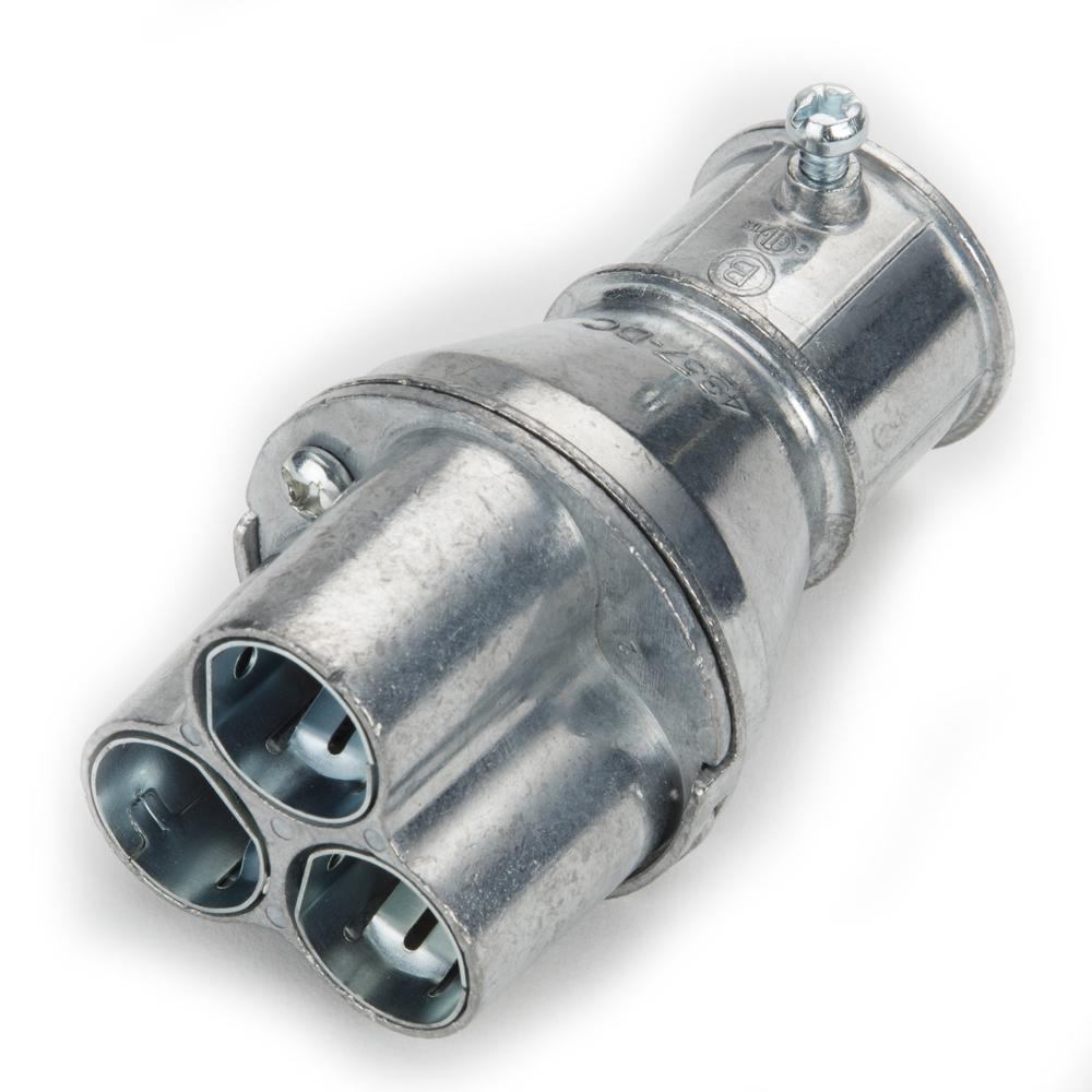 BRIDGEPORT 1 in. Mighty-Merge EMT to Three Port AC/MC/FMC Transition ...
