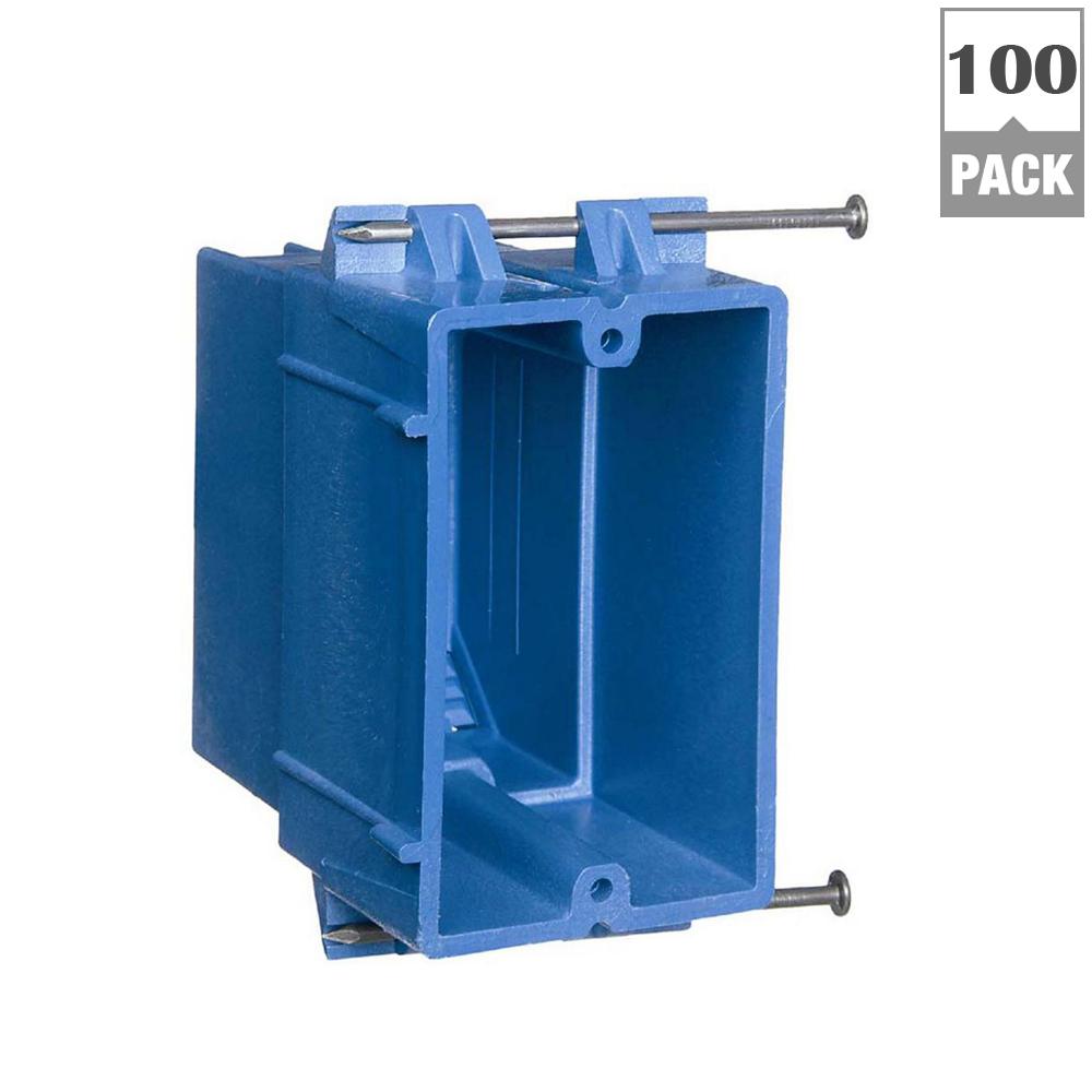 Carlon 1-Gang 22 cu. in. Heavy New Work PVC Electrical Box (Case of 100 ...