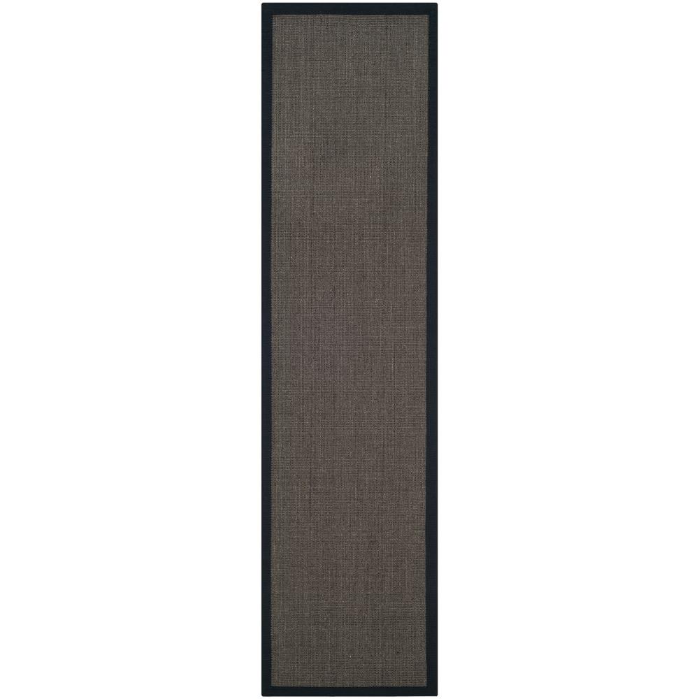 Safavieh Natural Fiber Charcoal 2 ft. x 6 ft. Runner Rug-NF441D-260 ...
