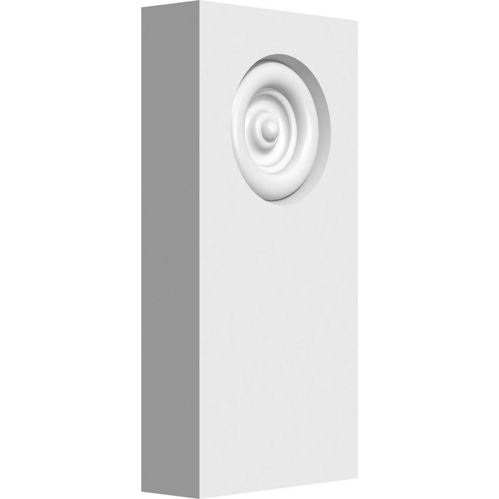 Ekena Millwork 1 in. x 3 in. x 6 in. PVC Standard Foster Bullseye ...
