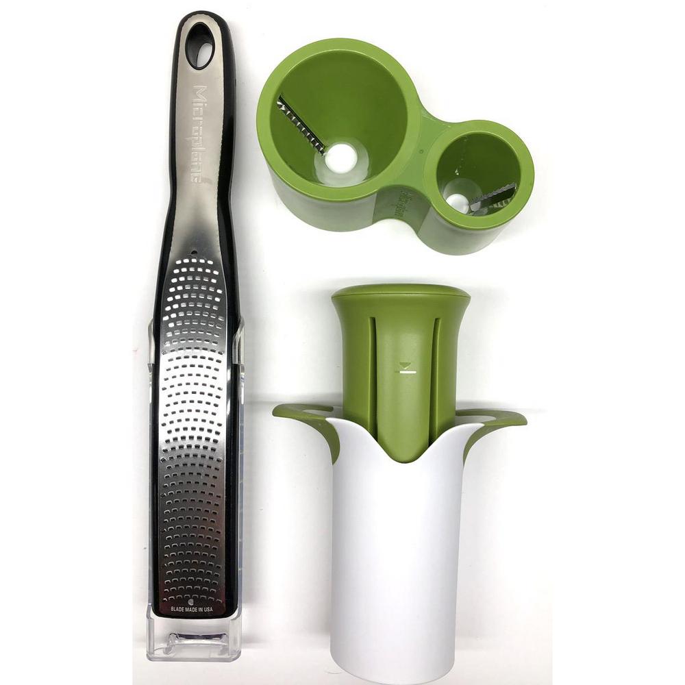 Microplane 3 Piece Vegan and Plant-Based Kitchen Essentials Tool Set ...
