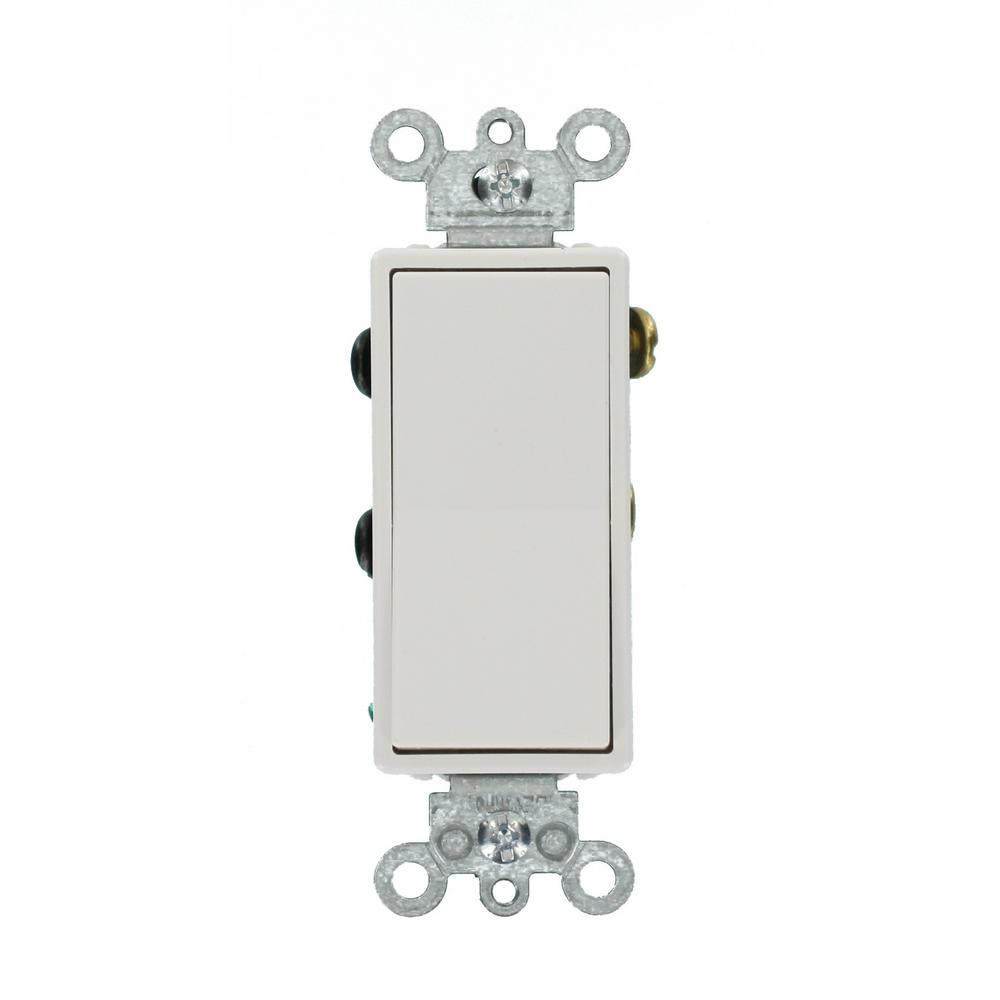 Leviton 20 Amp Decora Plus Commercial Grade 4-Way Rocker Switch, White ...