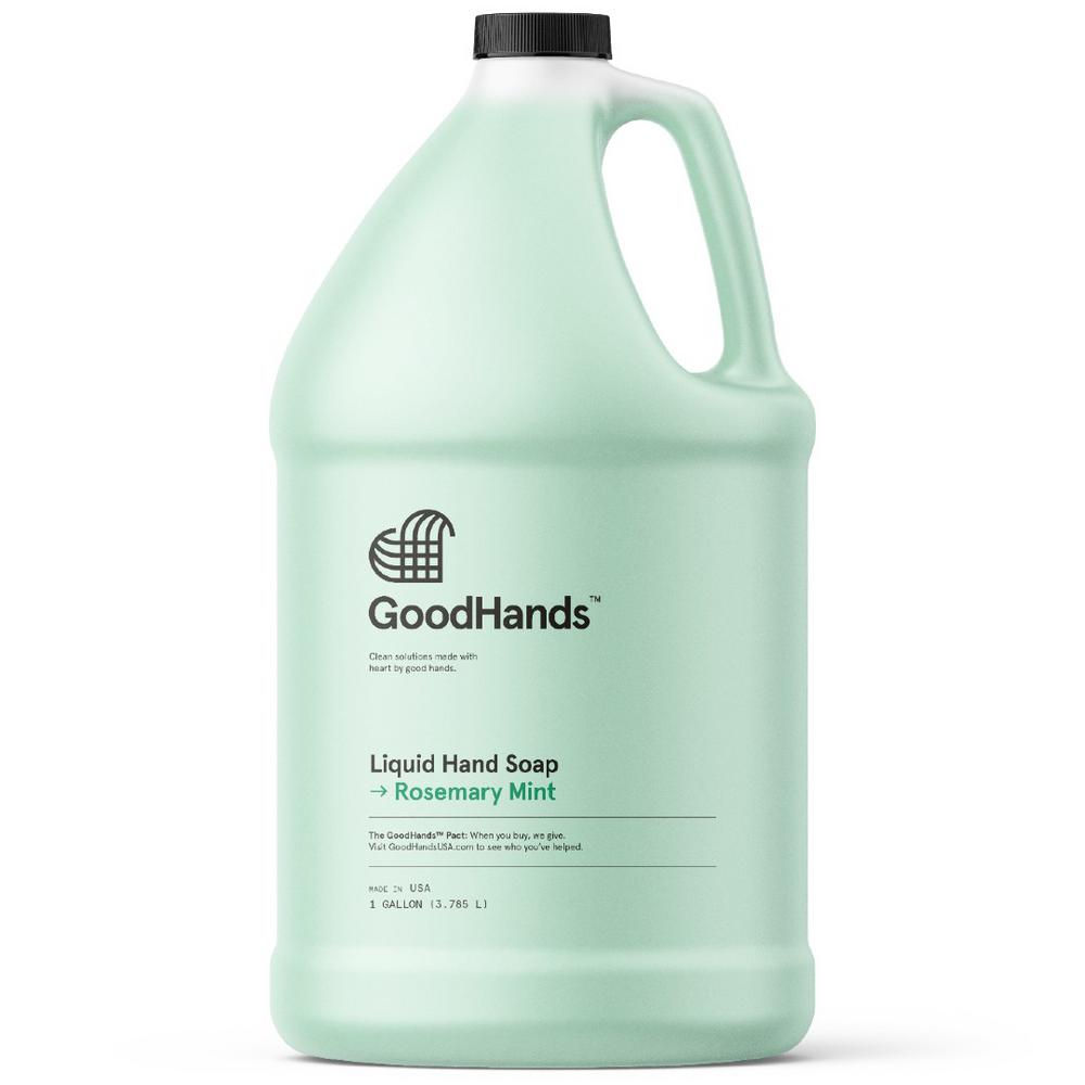 GoodHands 1 Gal. Rosemary Mint Scented Foaming Hand Soap (4-Pack)-3020 ...