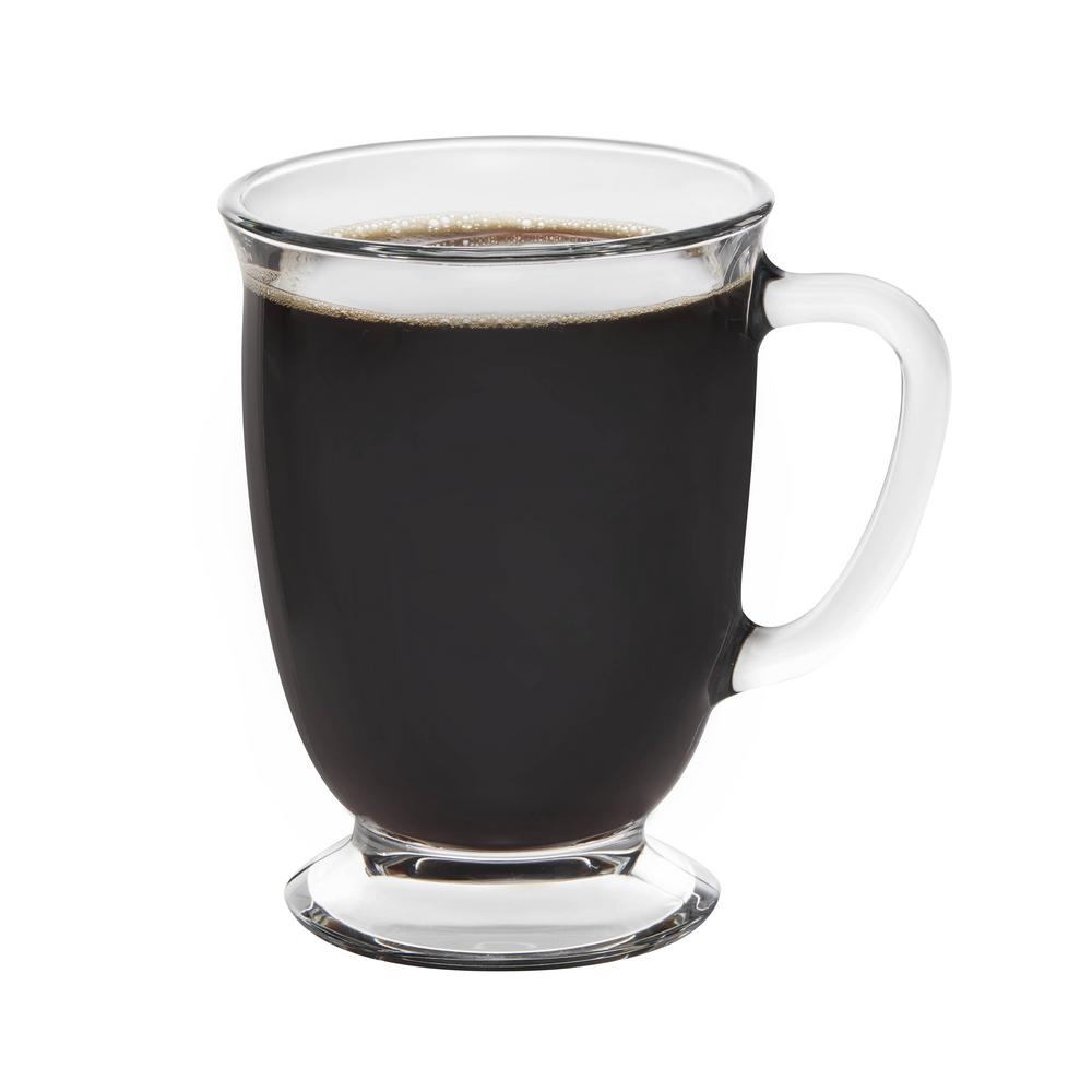 Libbey Kona 16 oz. Clear Glass Mug (Set of 6) 5955 - The Home Depot