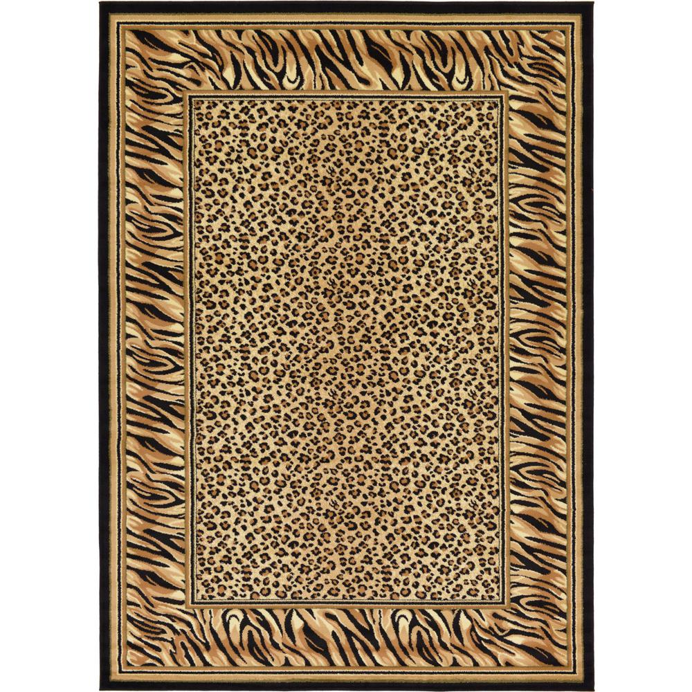 Unique Loom Wildlife Cheetah Light Brown 7' 0 x 10' 0 Area Rug-3125109 ...