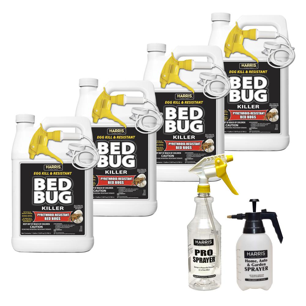 Harris 1 Gal. Ready-to-Use Egg Kill and Resistant Bed Bug Killer (4 ...