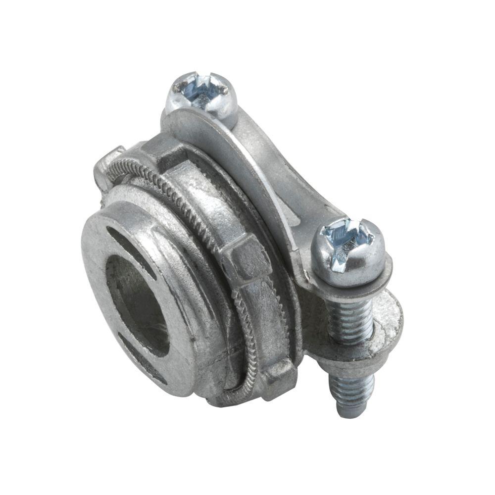 RACO Flex 3/8 in. Clamp Type Connector (100-Pack)-2661 - The Home Depot