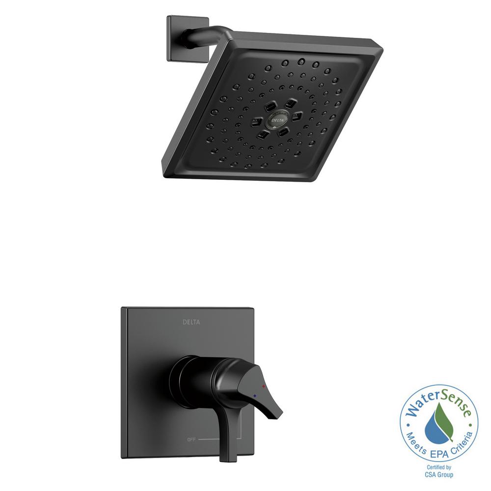 Delta Zura TempAssure 1-Handle Shower Faucet Trim Kit with H2Okinetic ...