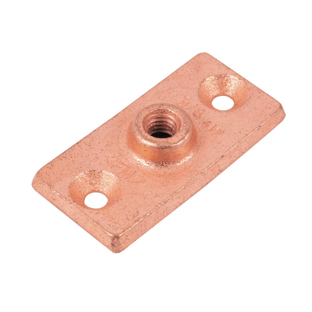 Oatey 3/8 in. Copper Pipe Support Ceiling Plate-33561 - The Home Depot