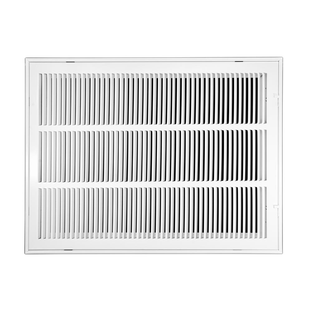 Venti Air 24 in. x 24 in. Square Return Air Filter Grille of Steel in ...