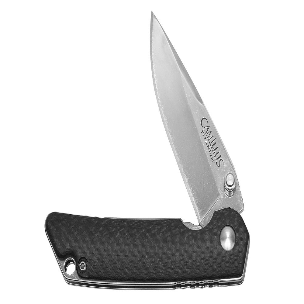 Camillus TRC 2.75 in. Titanium Bonded Drop Point Smooth Edge Folding ...
