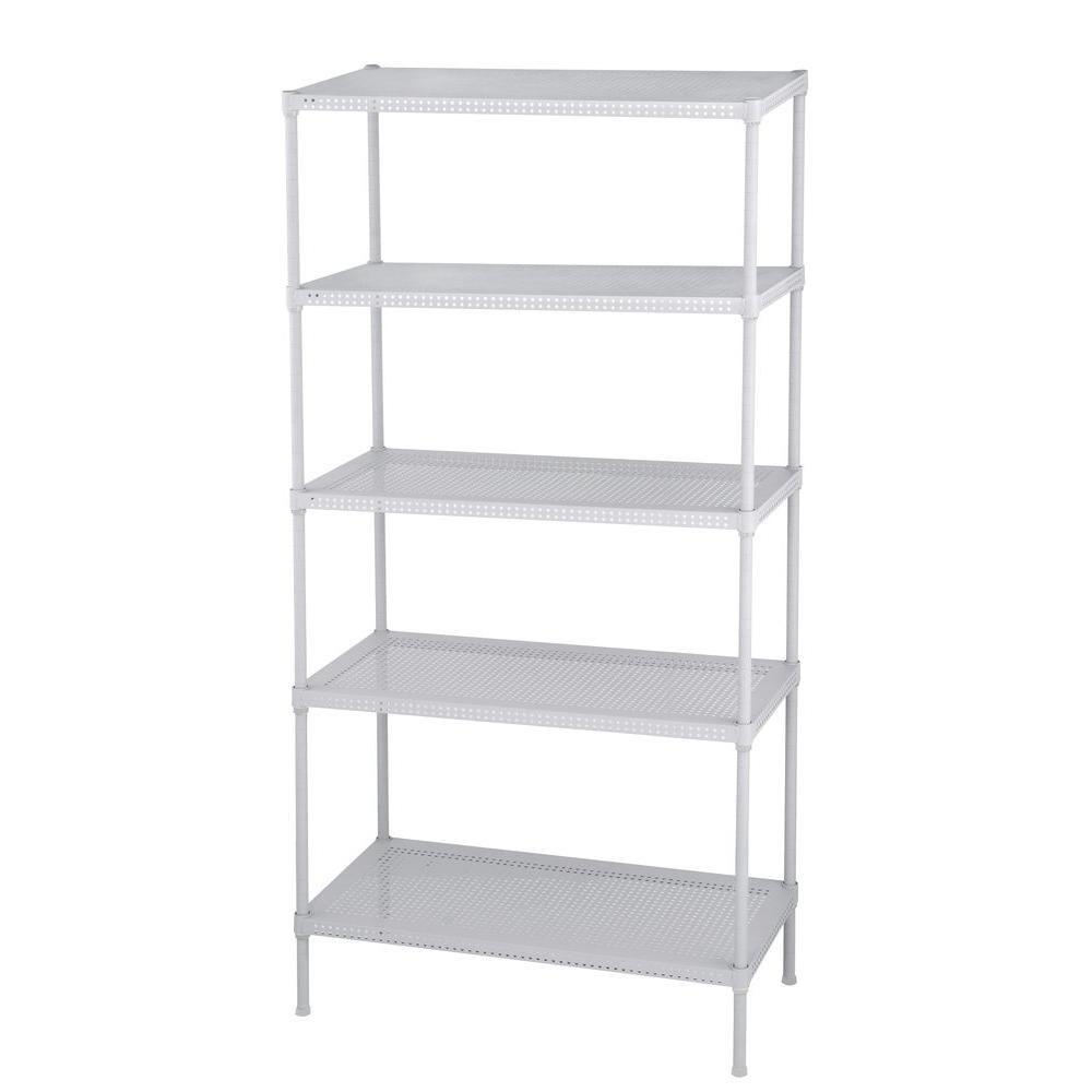SHELVES 5-Tier Metal Shelf-SH5TMS - The Home Depot