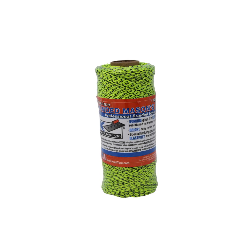 Marshalltown 500 ft. Florescent Yellow Braided Mason's Line-ML339-HD ...