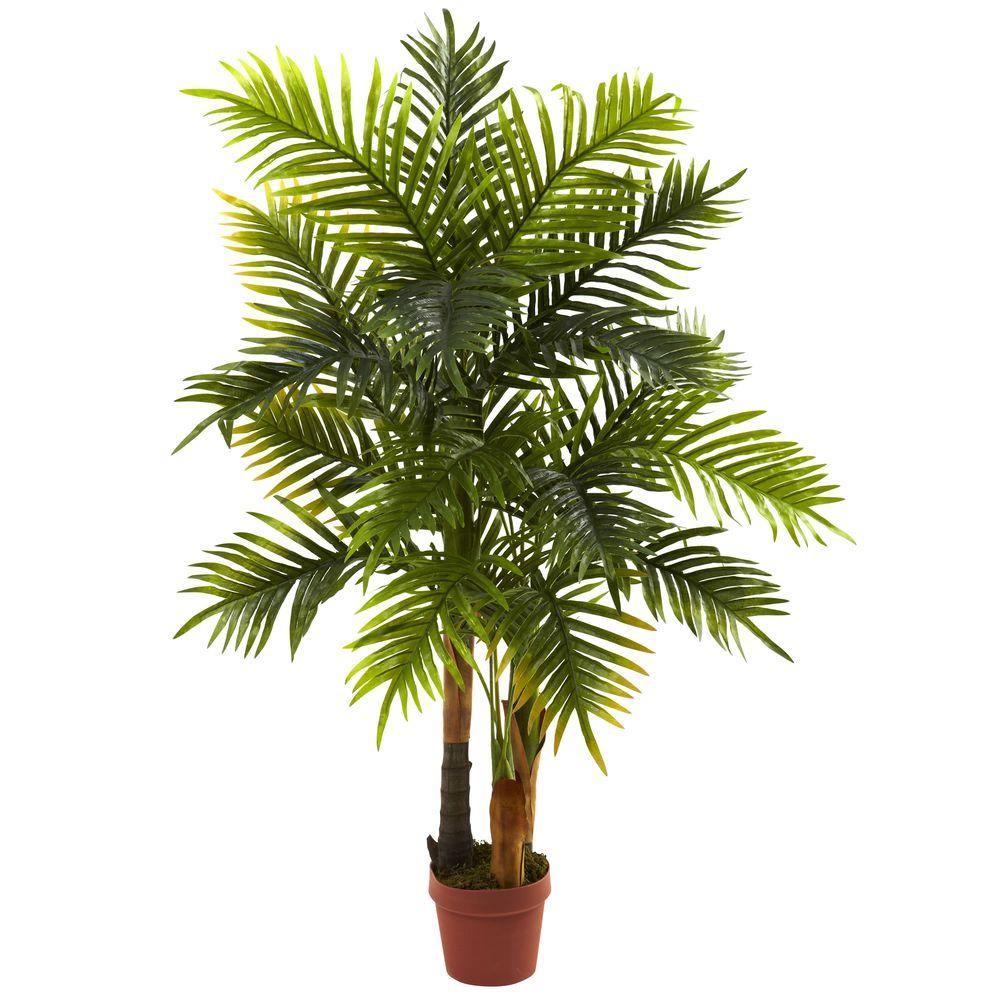 Nearly Natural Real Touch 4 ft. Areca Palm Tree-5424 - The Home Depot Nearly Natural Real Touch 4 ft. Areca Palm Tree-5424 - The Home Depot