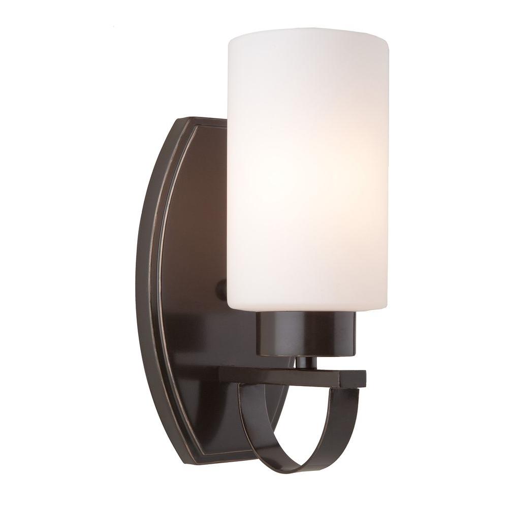 Filament Design Obu 1 Light Oil Rubbed Bronze Sconce Cli Acg379113 The Home Depot