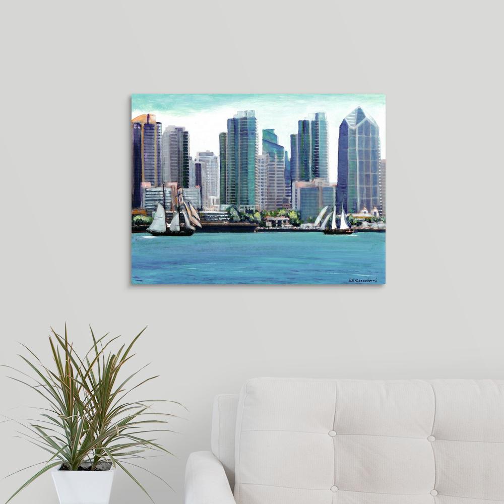 GreatBigCanvas 24 In X 18 In San Diego Bay Front By RD Riccoboni greatbigcanvas-24-in-x-18-in-san-diego-bay-front-by-rd-riccoboni
