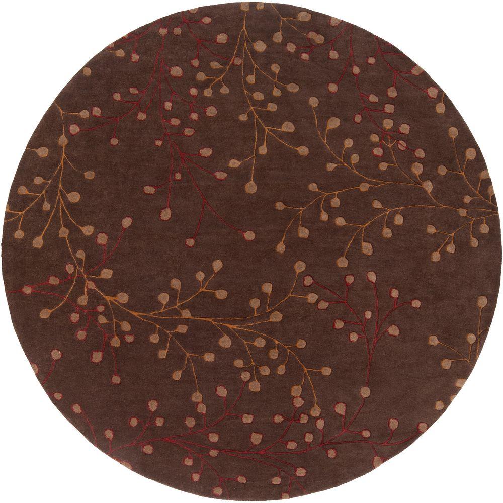 Artistic Weavers Bari Chocolate 8 ft. x 8 ft. Round Area Rug-Bari1-8RD ...