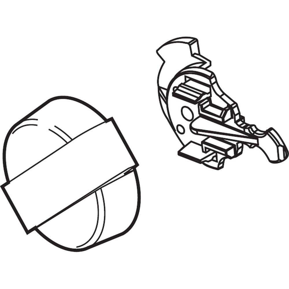 Delta Arzo Tub and Shower Single Metal Lever Temperature Control Handle ...