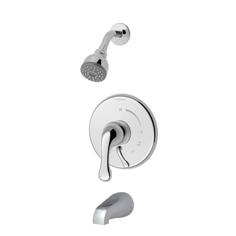 Symmons Unity Single Handle Wall-Mounted Tub and Shower Trim Kit in ...