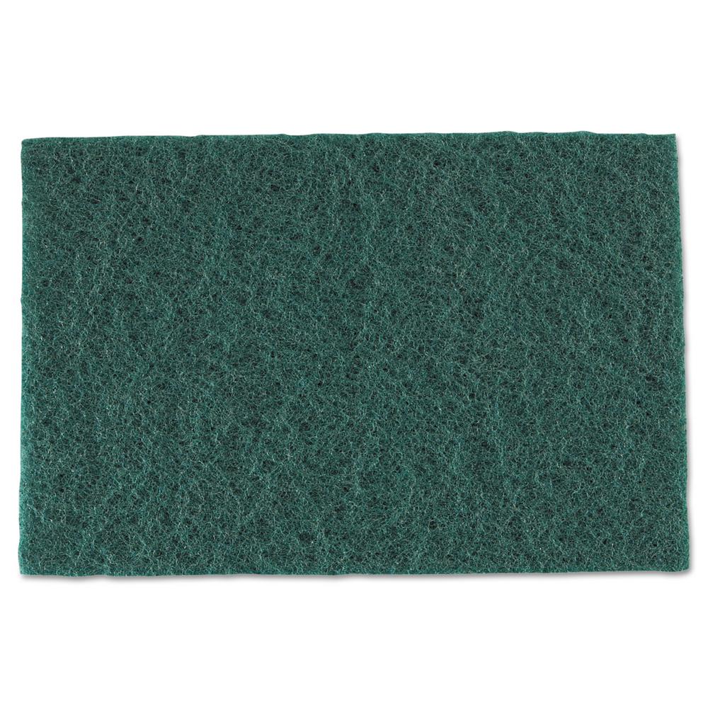 AmerCareRoyal 6 in. x 9 in. Green Medium-Duty Scouring Pad Sponge (60 ...