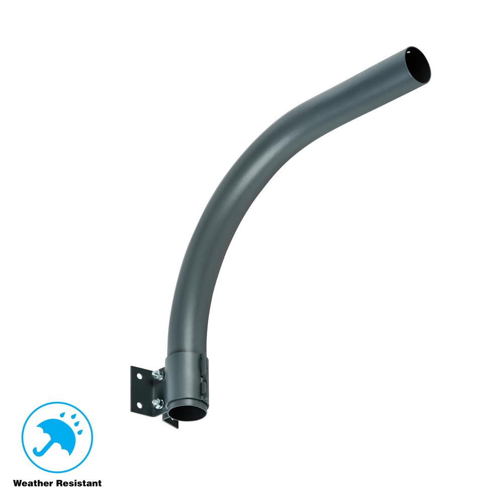 Outdoor Area Light Mounting Arm/Pole-EH10236GY - The Home Depot
