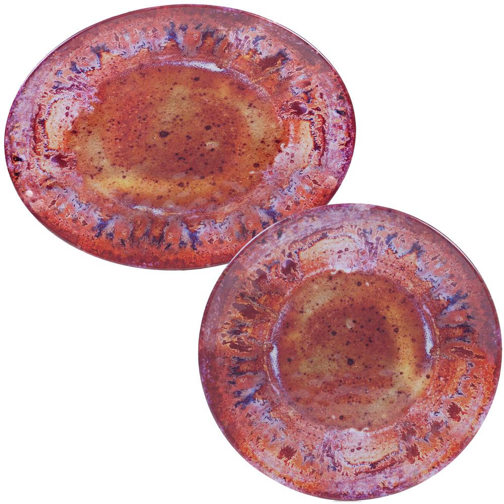 Certified International Radiance 2-Piece Melanine Platter Set RADRED2PC ...