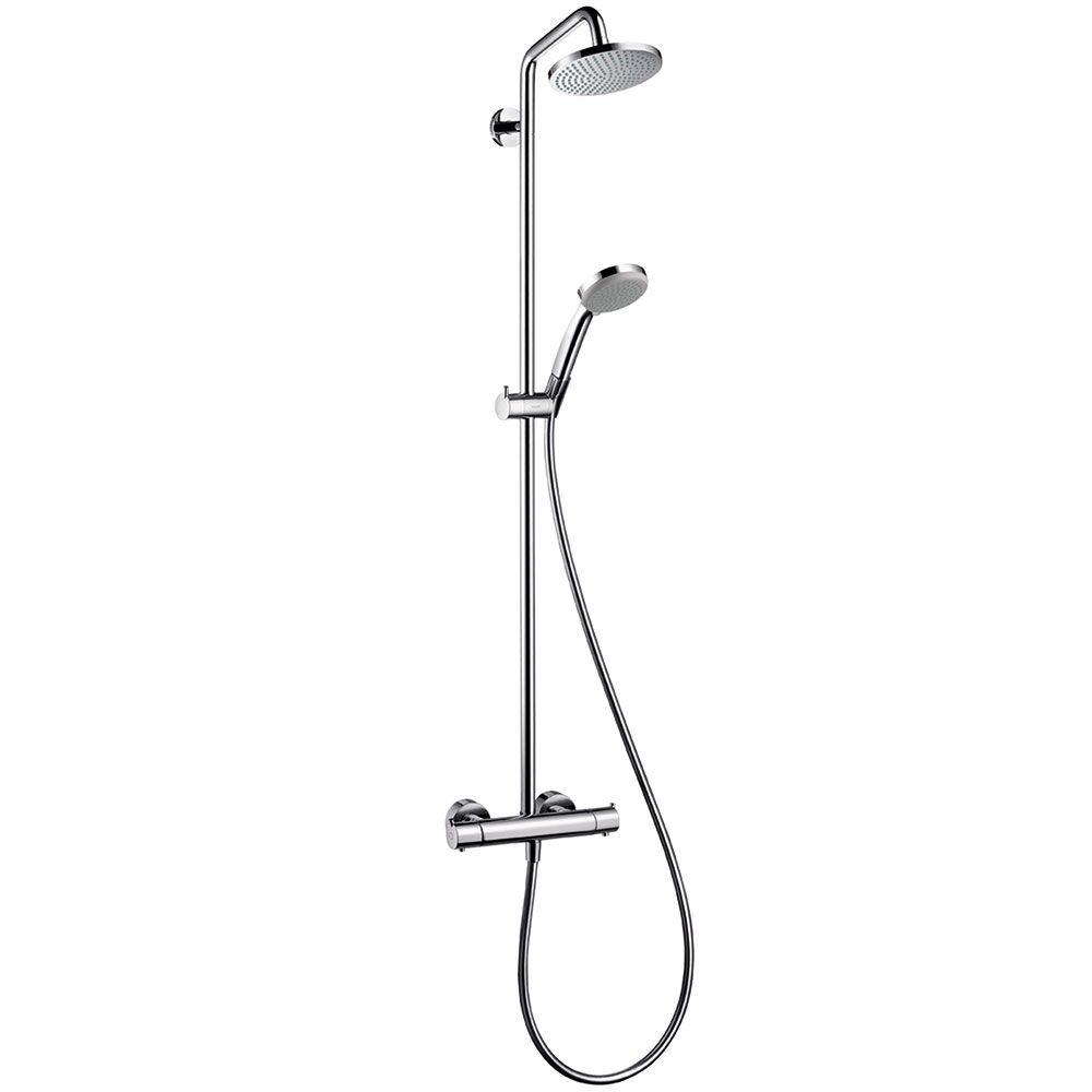 Hansgrohe Croma 4 Spray Hand Shower And Showerhead Combo Kit In Chrome