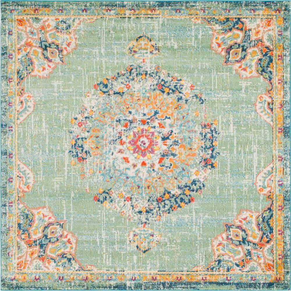 Unique Loom Penrose Alexis Green 8 ft. x 8 ft. Square Rug-3143359 - The ...