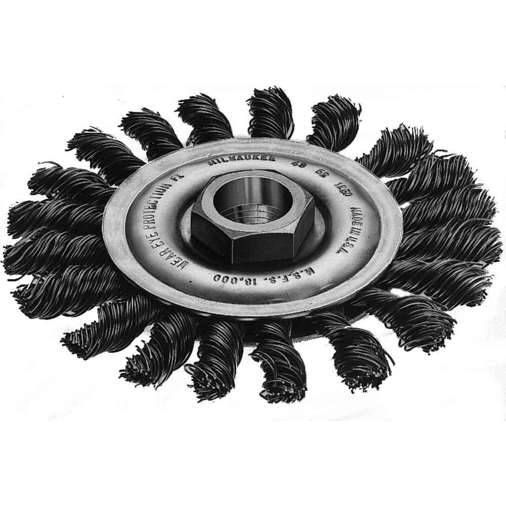 Milwaukee 4 In Carbon Steel Full Cable Twist Wire Wheel 48 52 5030 Milwaukee 4 In Carbon Steel Full Cable Twist Wire Wheel 48 52 5030