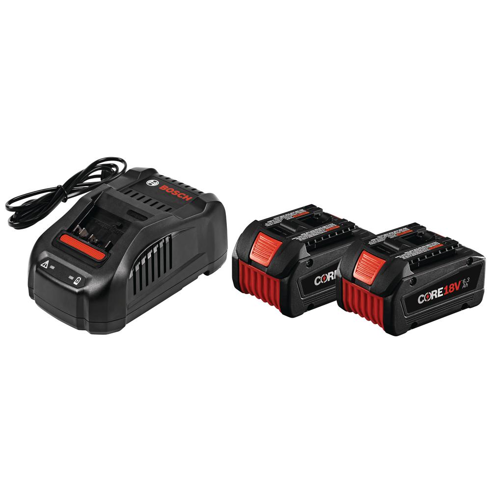 Bosch CORE 18-Volt 6.3Ah Lithium-Ion Starter Kit with (2) CORE 18-Volt ...