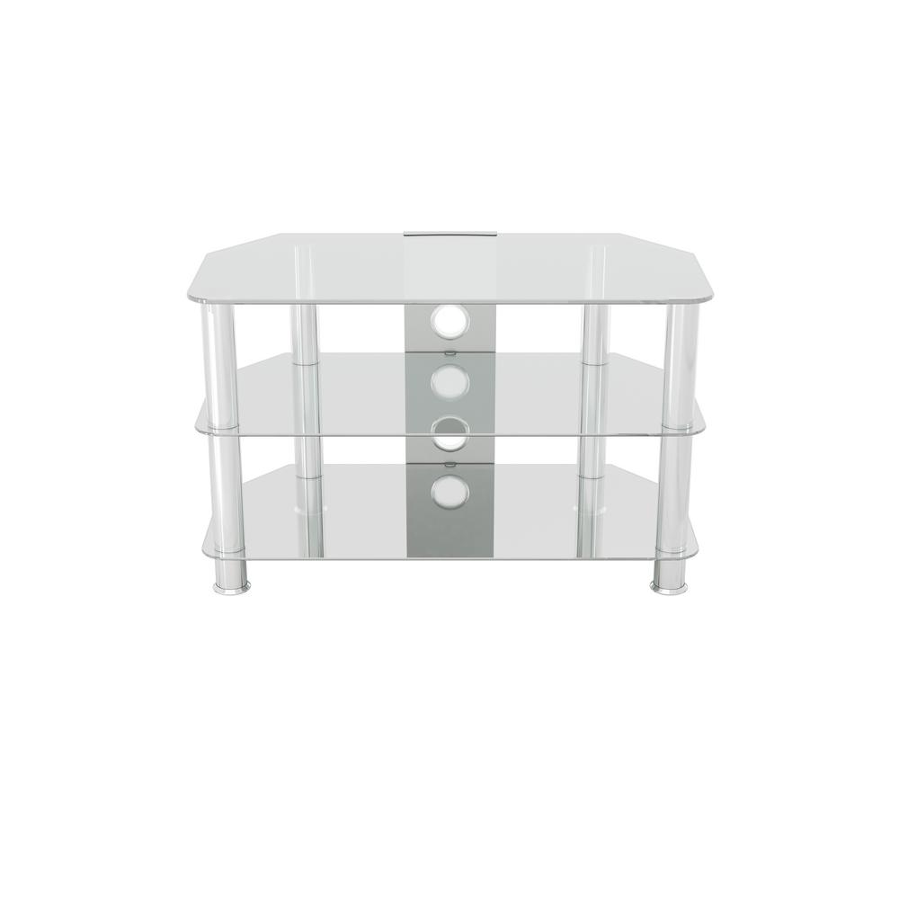 AVF Glass TV Stand for TVs up to 42 in. SDC800CMCC-A - The Home Depot