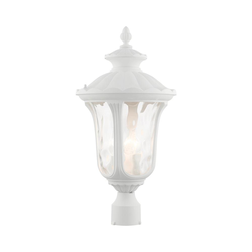 3 Lights - White - Post Lanterns - Post Lighting - The Home Depot