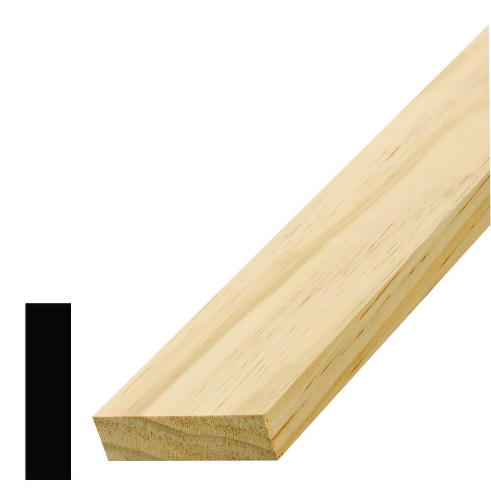 Alexandria Moulding LWM 246 11/16 in. x 2-9/16 in. Pine S4S Moulding ...